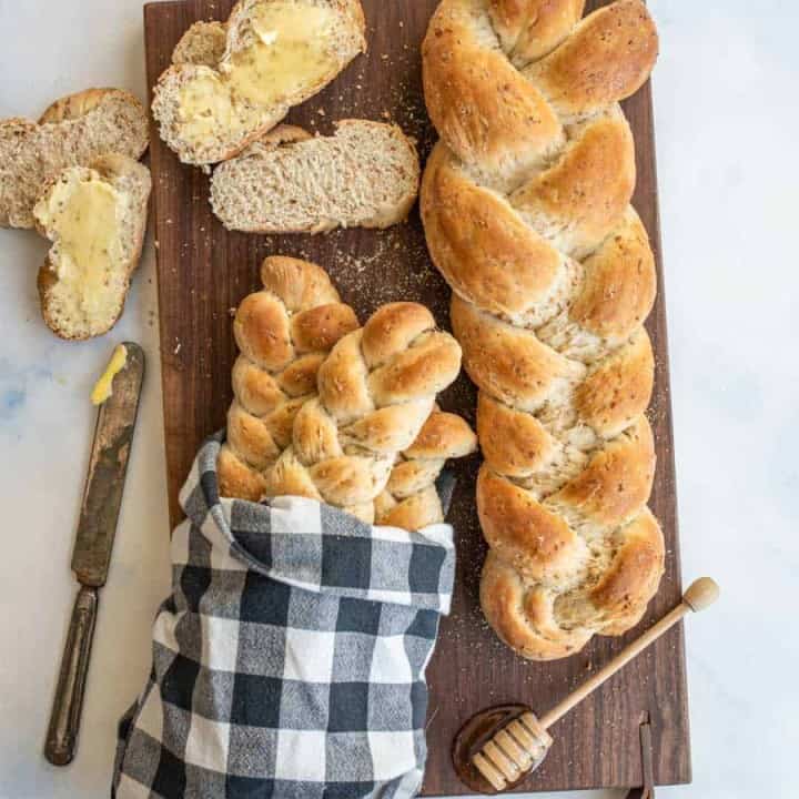 Cracked Wheat Braided Bread — Bless this Mess