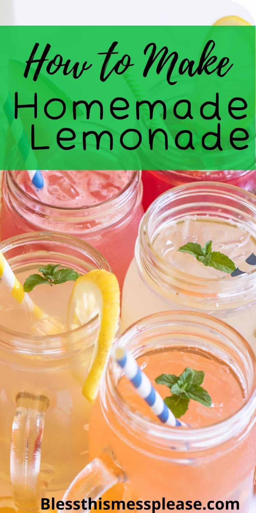 8 Different Homemade Lemonade Recipes | Easy Fresh Fruit Lemonades