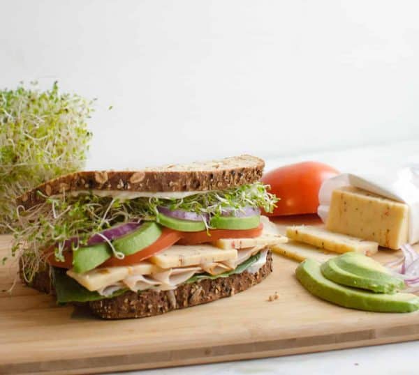 The Ultimate Turkey Sandiwch Recipe | Low Calorie Lunch With Avocado