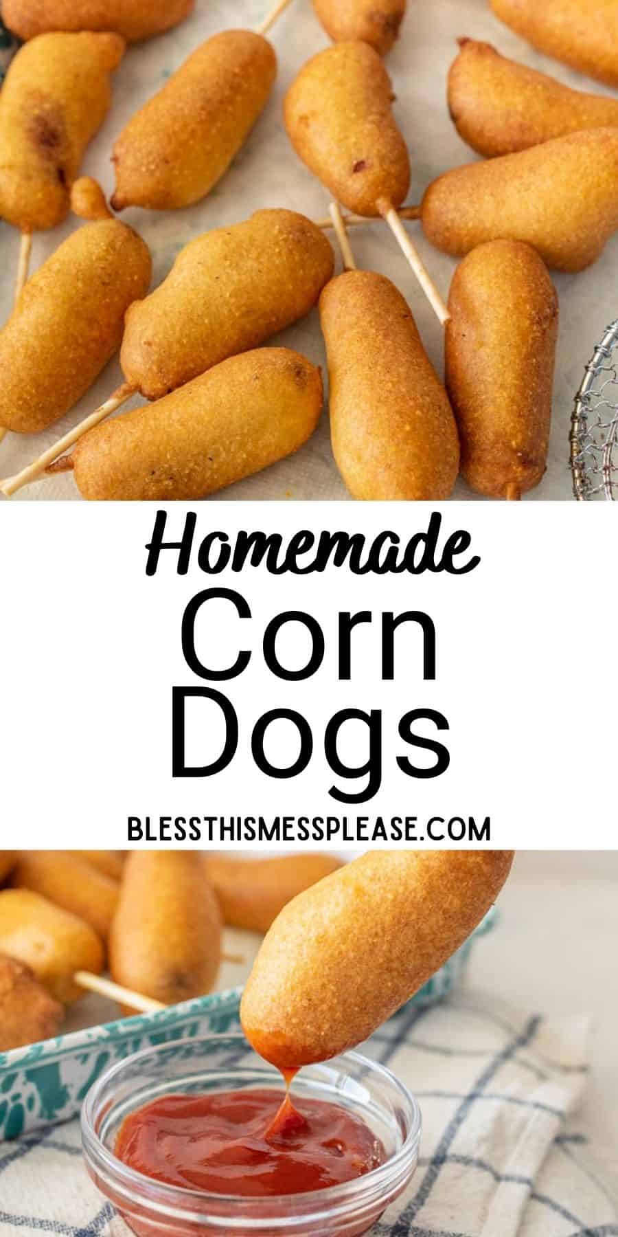 Best Corn Dog Recipe {Crispy & Golden Brown} — Bless this Mess