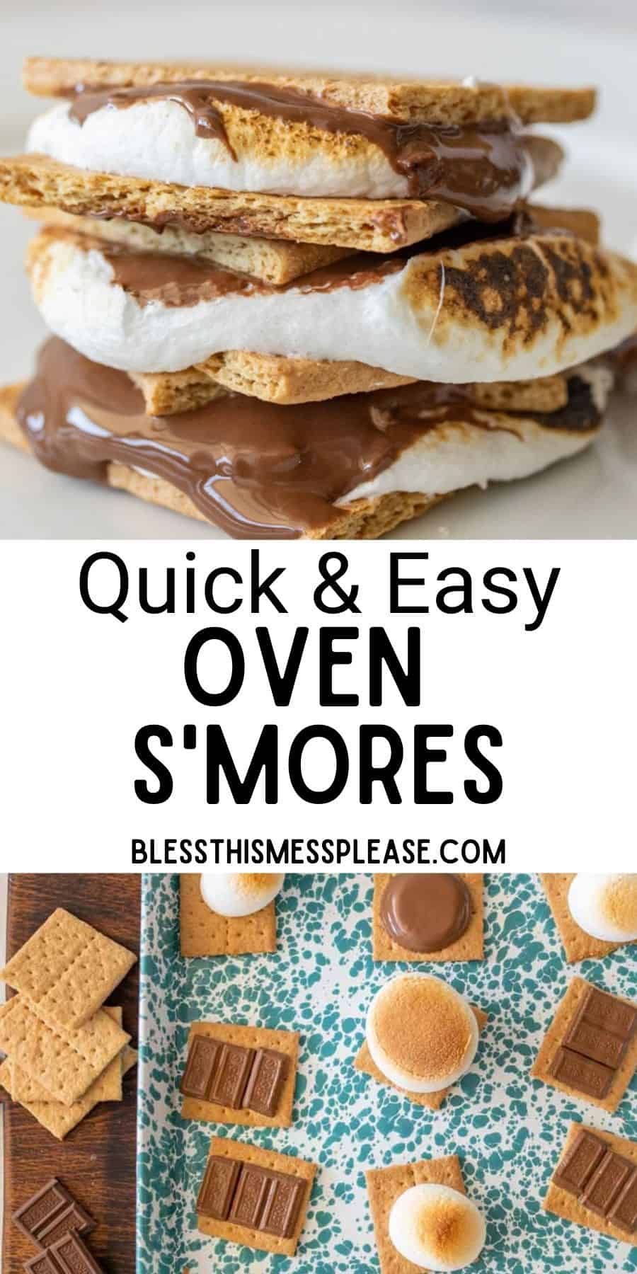 How to Make Quick and Easy Oven Smores {With Video!}— Bless this Mess