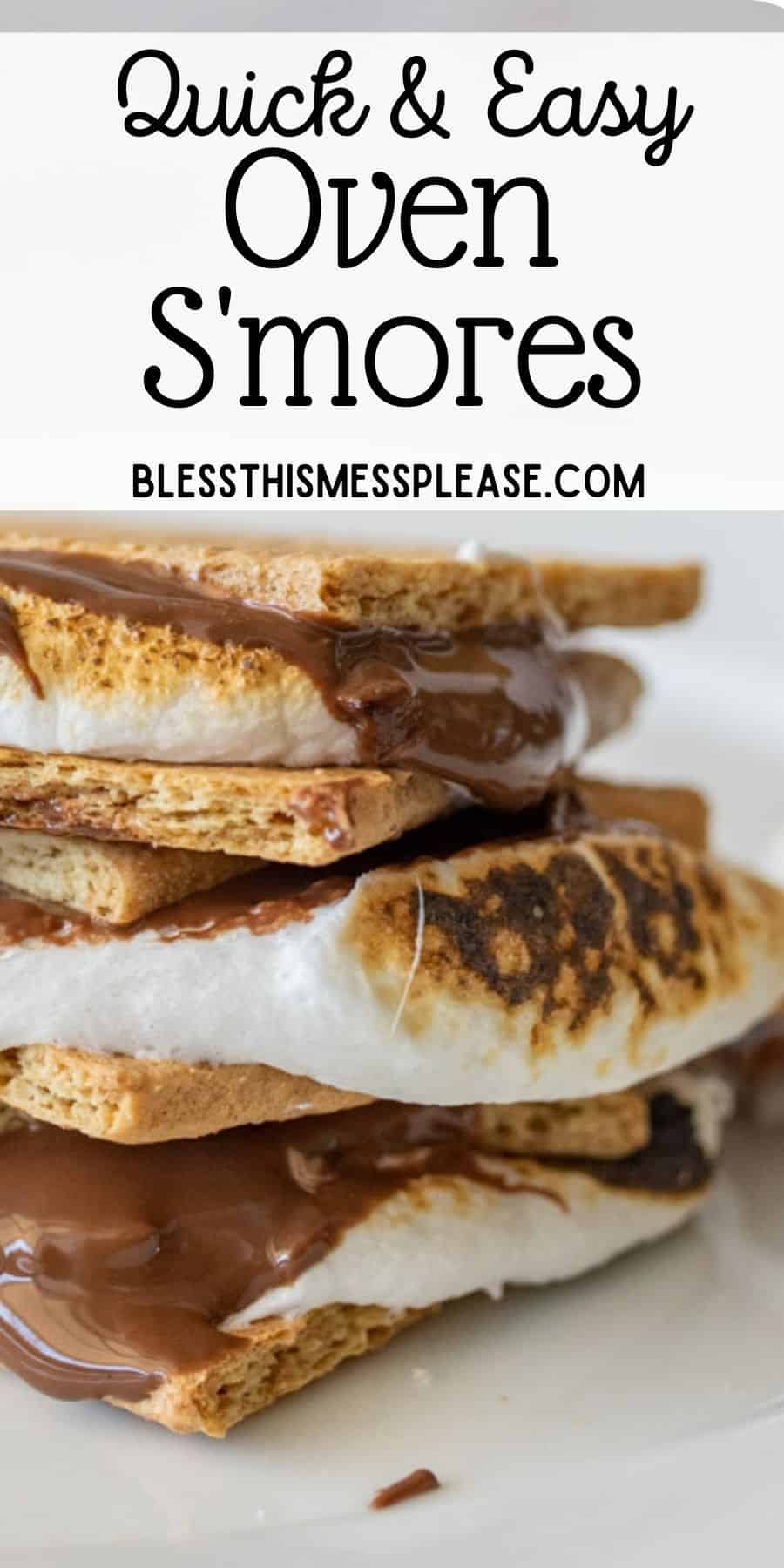 How to Make Quick and Easy Oven Smores {With Video!}— Bless this Mess