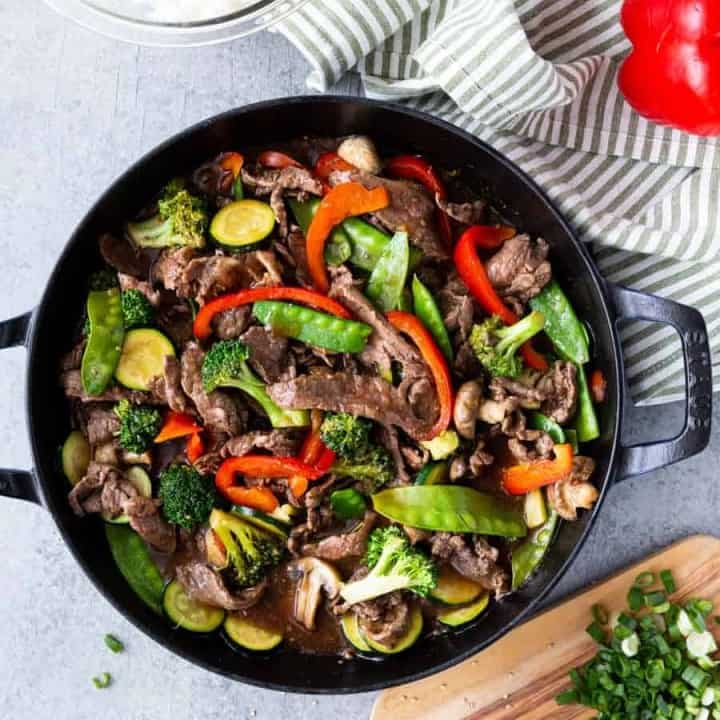 Easy Teriyaki Beef and Vegetables — Bless this Mess