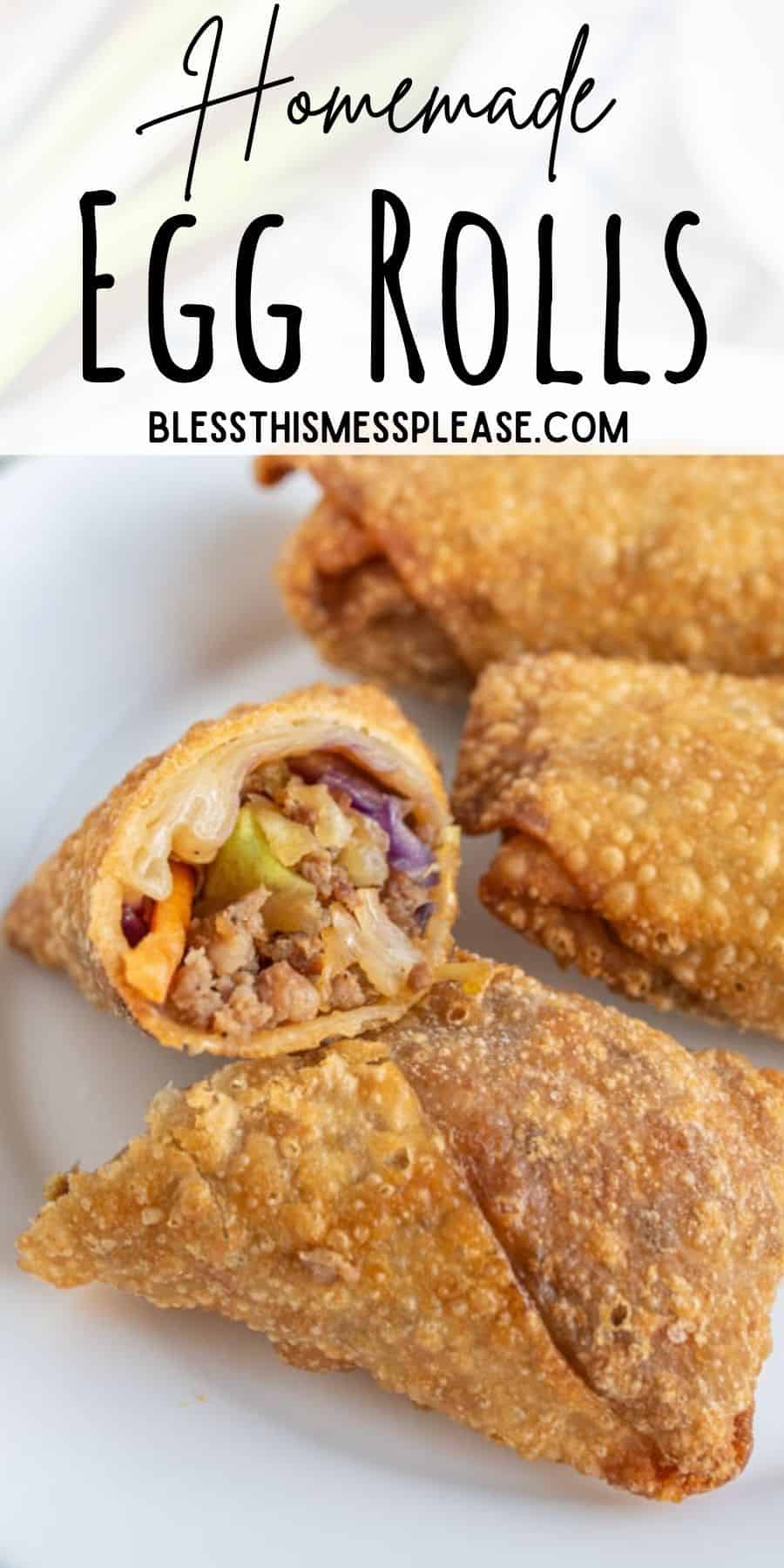 Homemade Easy Egg Rolls — Bless this Mess