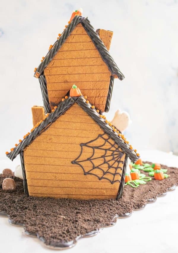 Haunted Halloween Gingerbread House — Bless this Mess