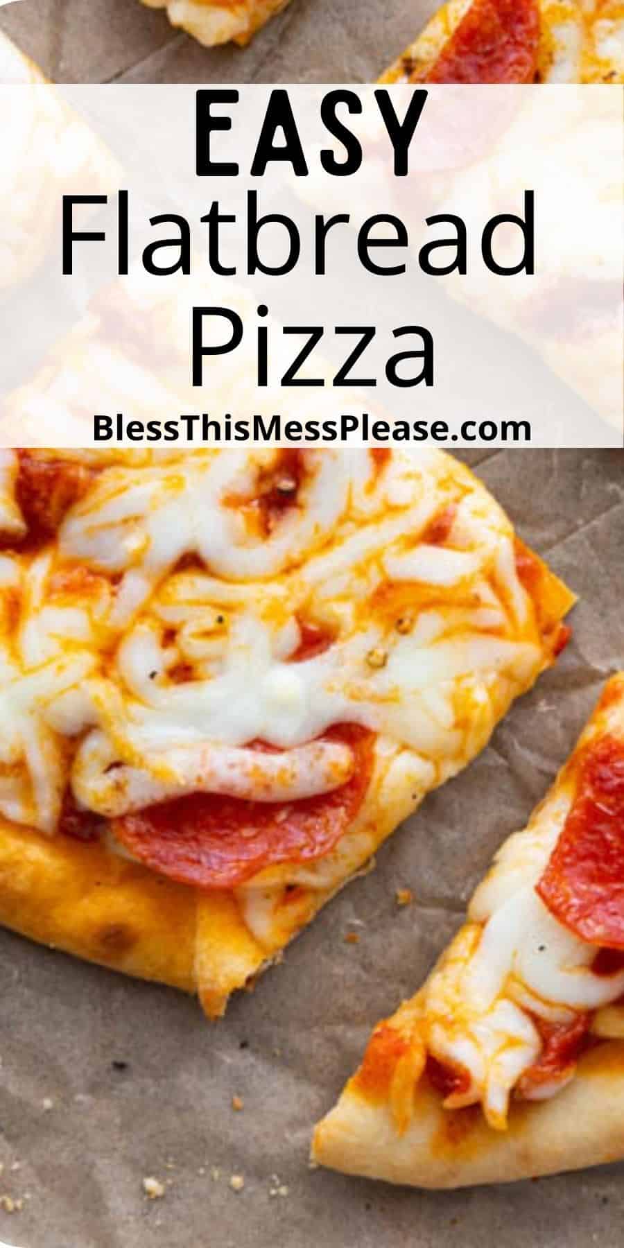 Quick & Easy Pepperoni Flatbread Pizza Recipe — Bless this Mess