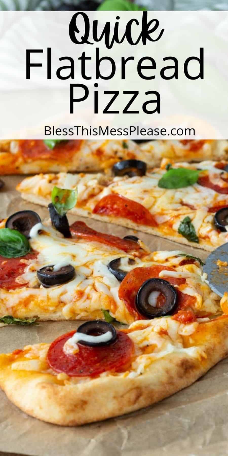 Quick & Easy Pepperoni Flatbread Pizza Recipe — Bless this Mess