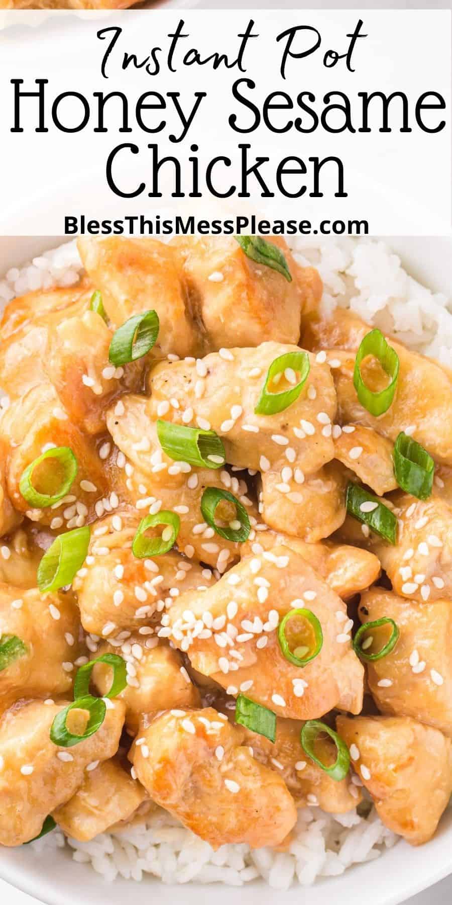 Instant Pot Honey Sesame Chicken — Bless this Mess