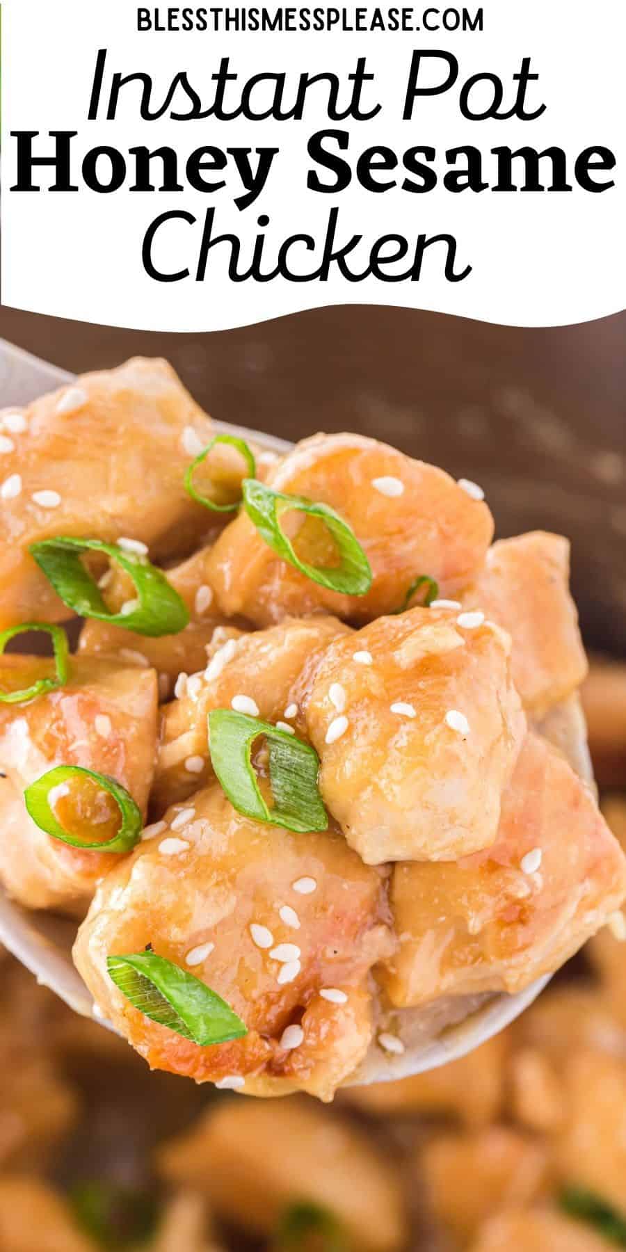 Instant Pot Honey Sesame Chicken — Bless this Mess