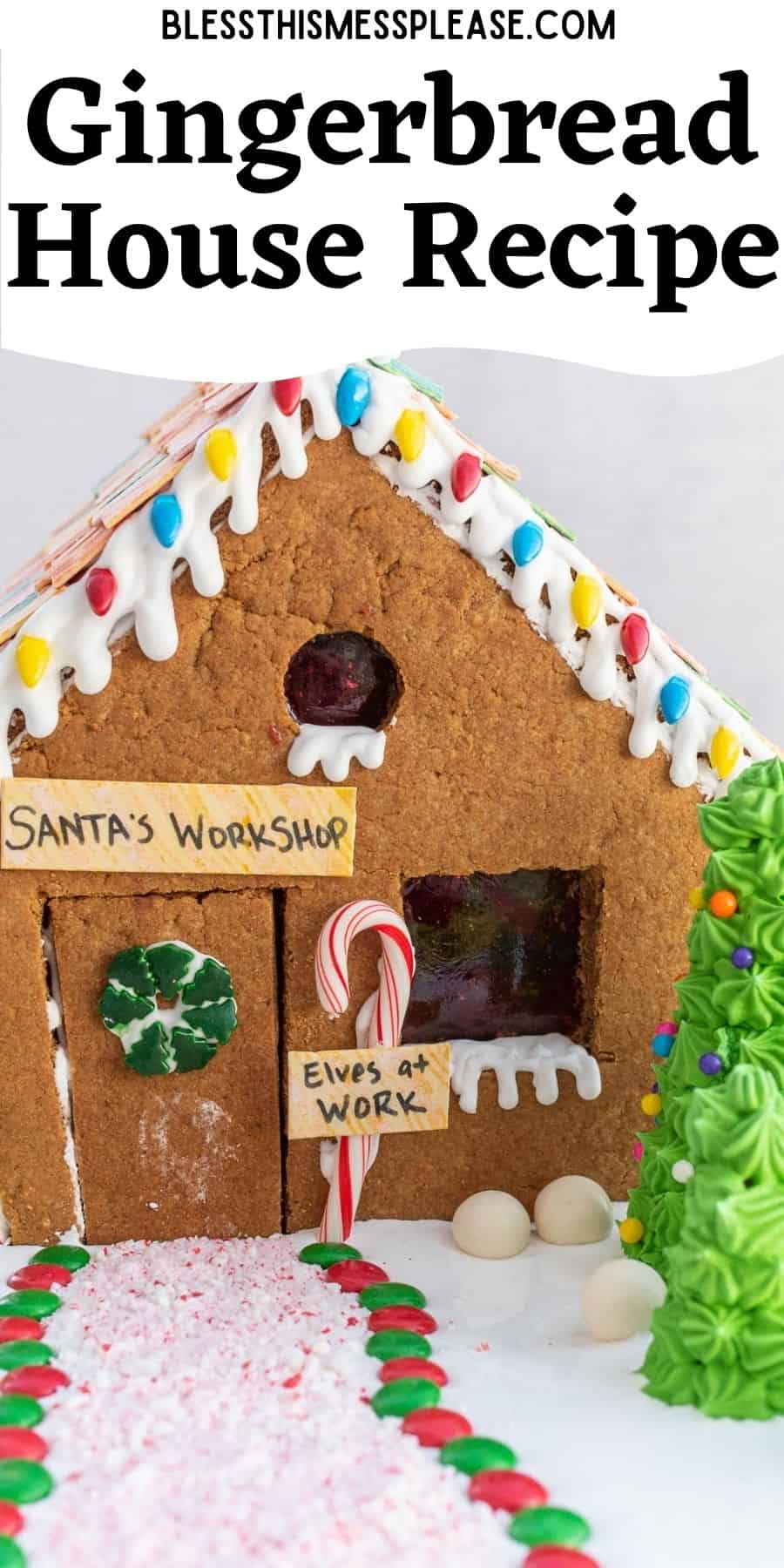 Best Homemade Gingerbread House | Recipe + Template — Bless this Mess