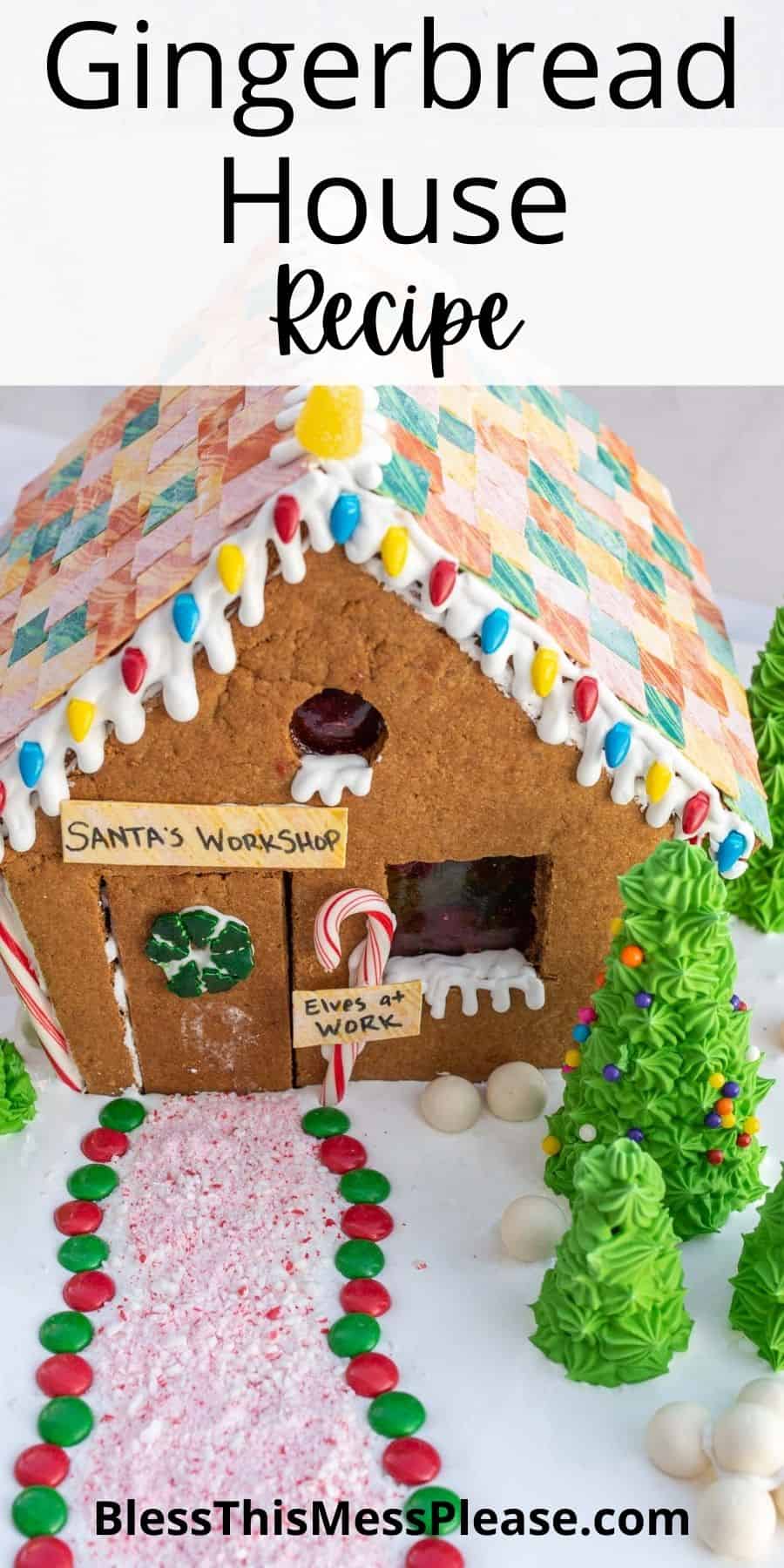 Best Homemade Gingerbread House | Recipe + Template — Bless this Mess