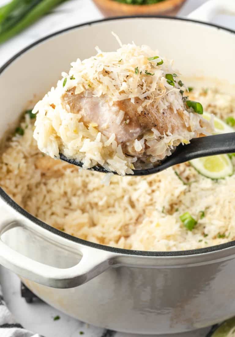 One Pot Coconut Chicken and Rice | Easy Chicken Dinner Recipe