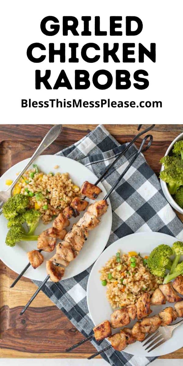 Grilled Chicken Kabobs — Bless this Mess