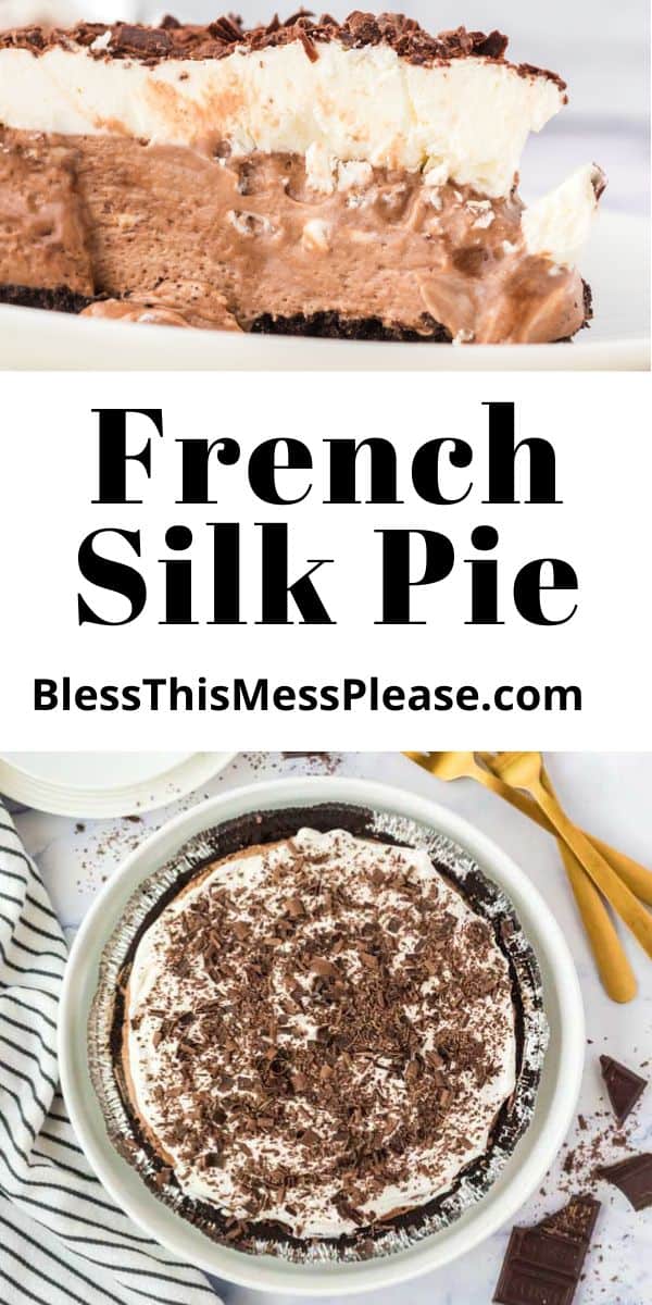 French Silk Pie With Oreo Crust: Silky Smooth Chocolate Heaven — Bless ...