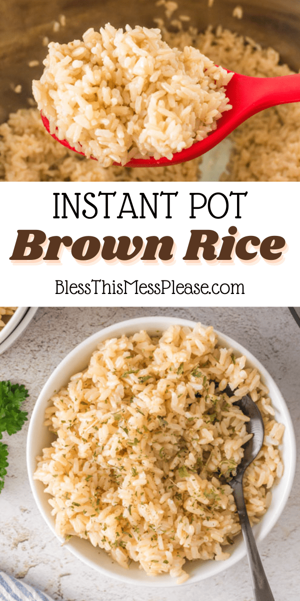 Instant Pot Brown Rice — Bless this Mess