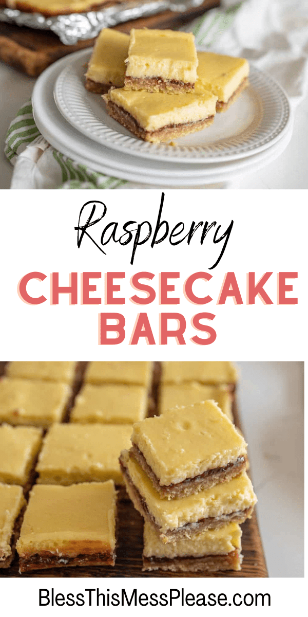 Raspberry Cheesecake Bars — Bless this Mess