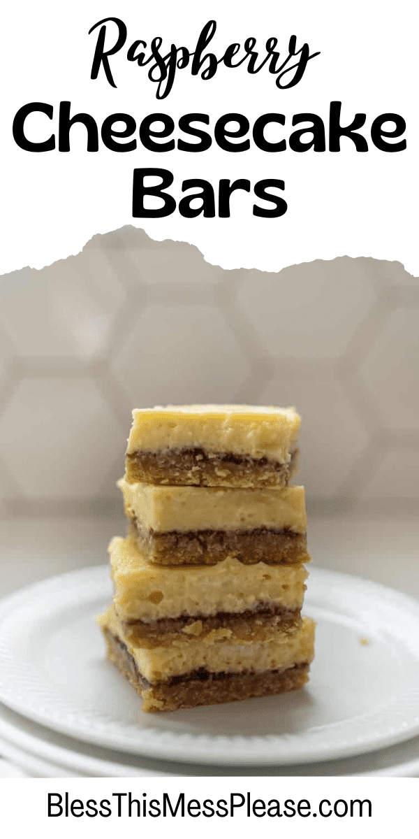 Raspberry Cheesecake Bars — Bless this Mess