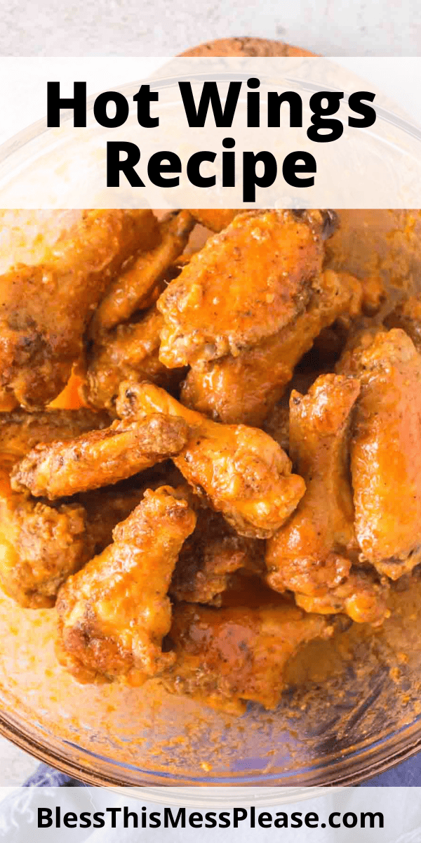 Crispy Baked Hot Wings Recipe— Bless this Mess