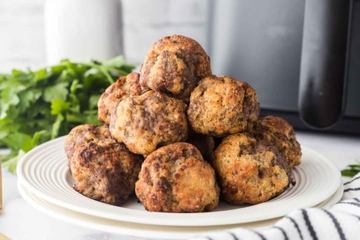 Air Fryer Meatballs — Bless this Mess