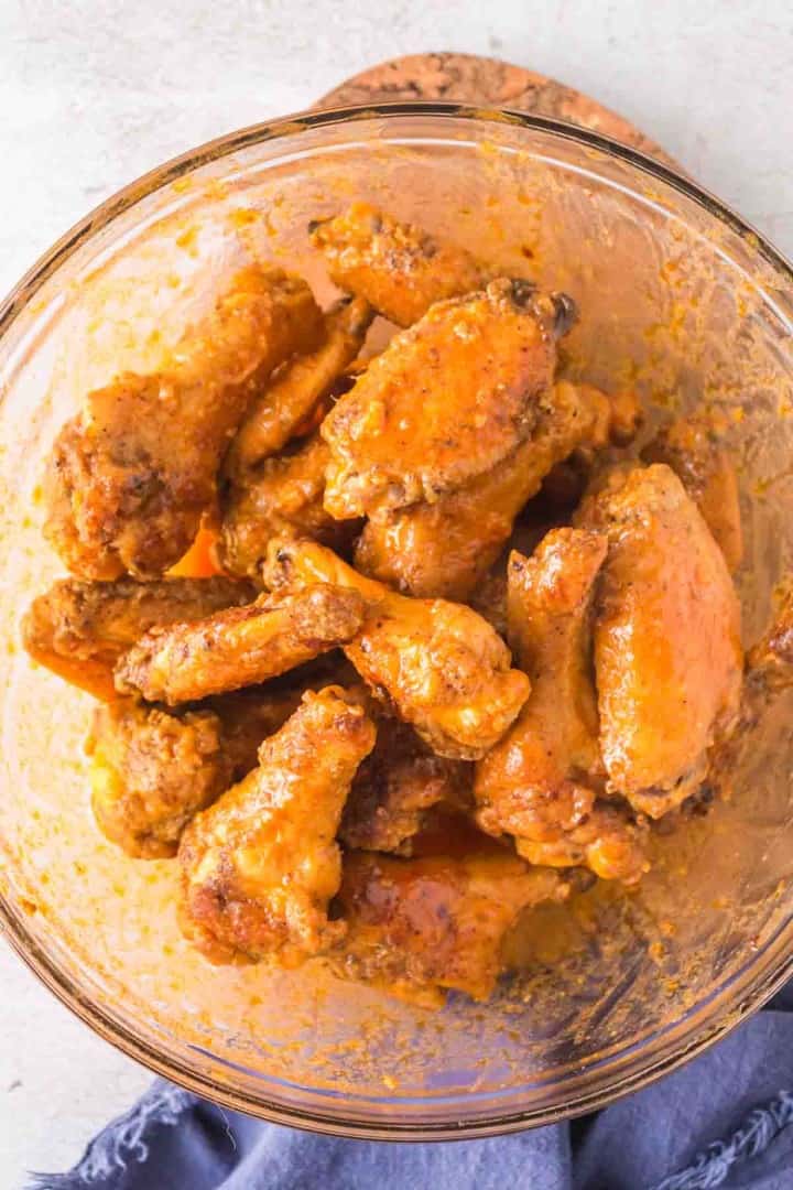 Crispy Baked Hot Wings Recipe— Bless this Mess
