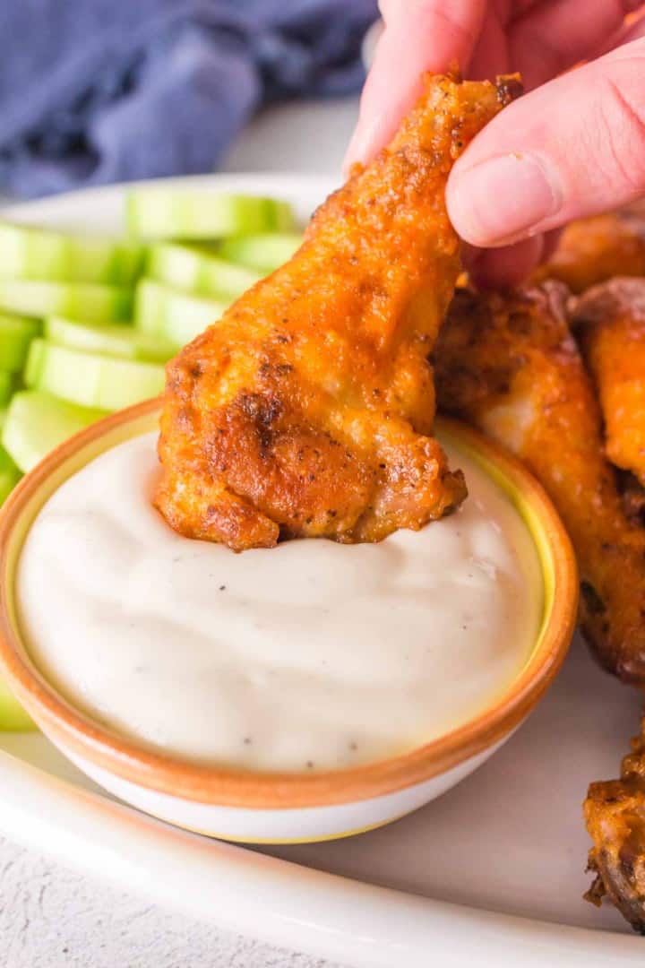 Crispy Baked Hot Wings Recipe— Bless this Mess