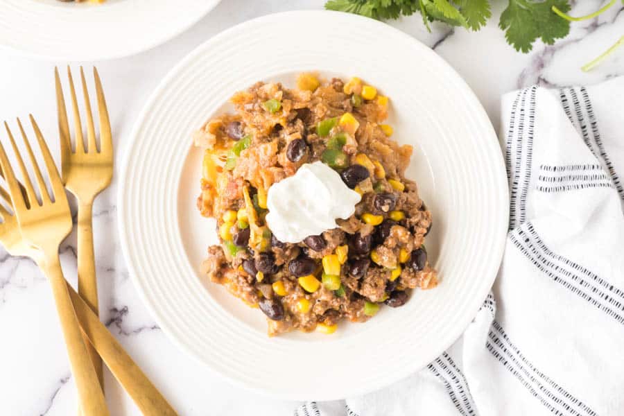 Taco Casserole — Bless this Mess
