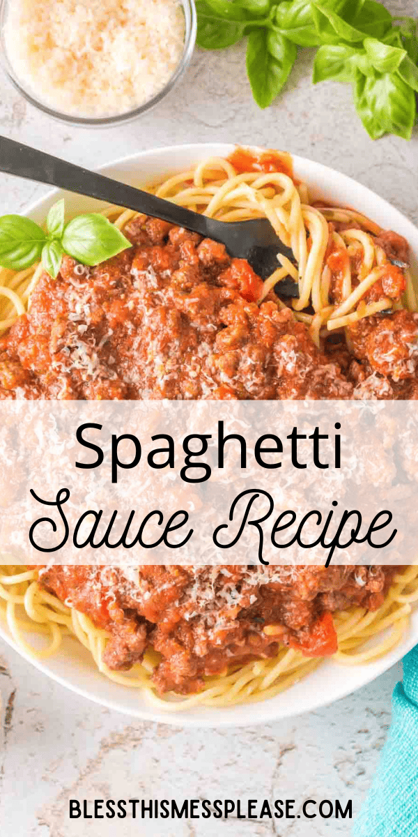 Easy Homemade Spaghetti Sauce — Bless this Mess
