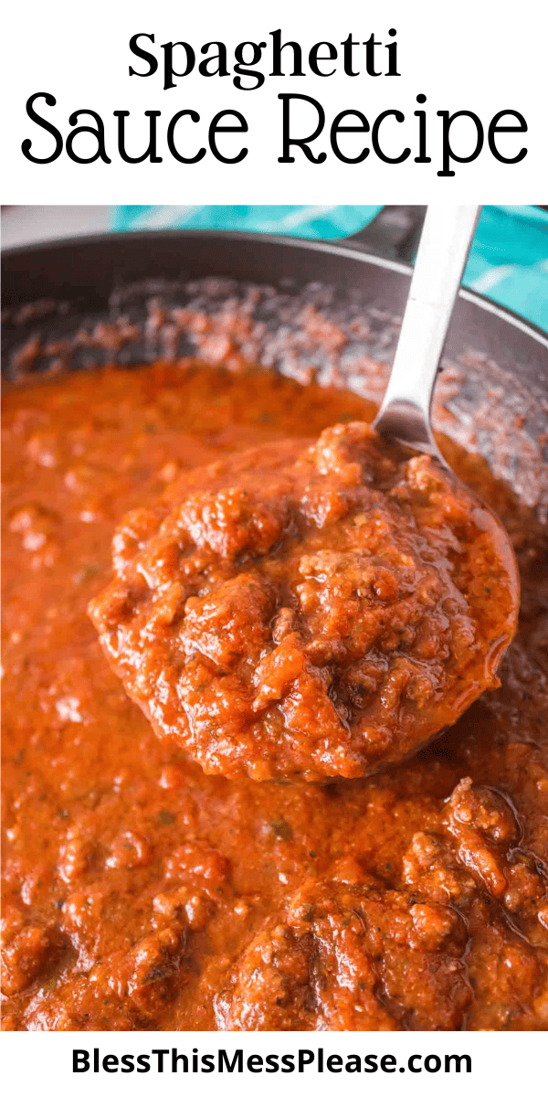 Easy Homemade Spaghetti Sauce — Bless this Mess
