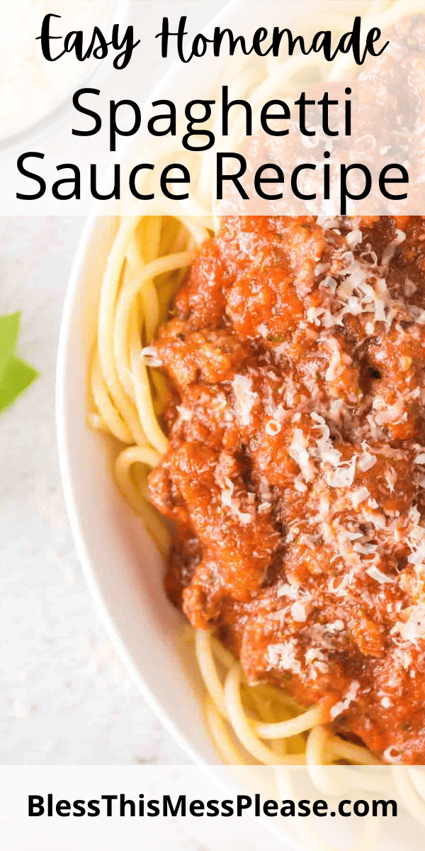 Easy Homemade Spaghetti Sauce — Bless this Mess