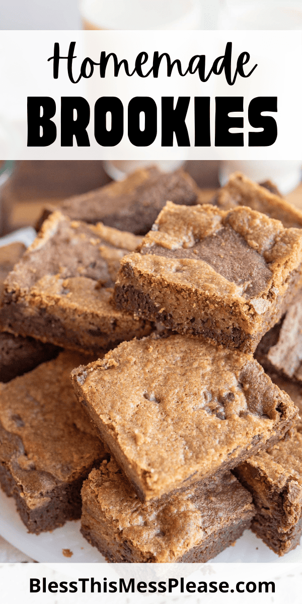Easy Brookies Recipe: Cookies Mixed With Brownies — Bless this Mess