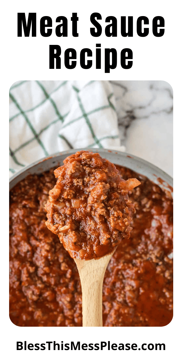 Meat Sauce — Bless this Mess