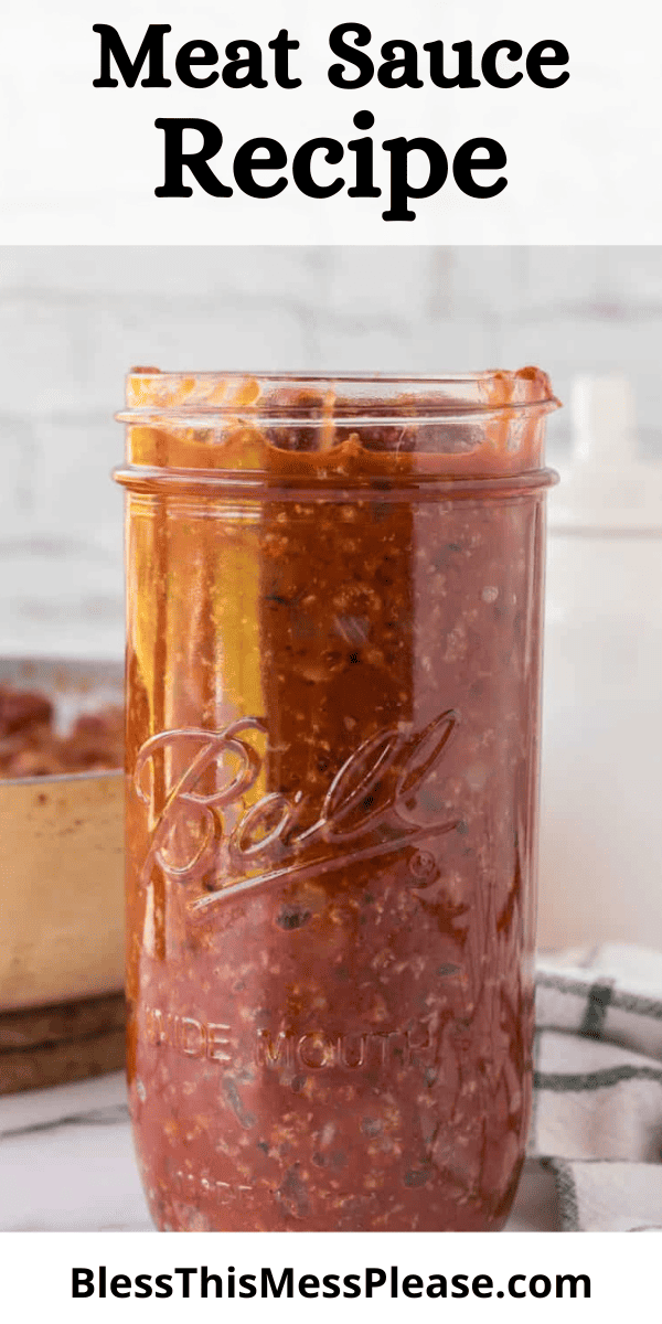 Meat Sauce — Bless this Mess