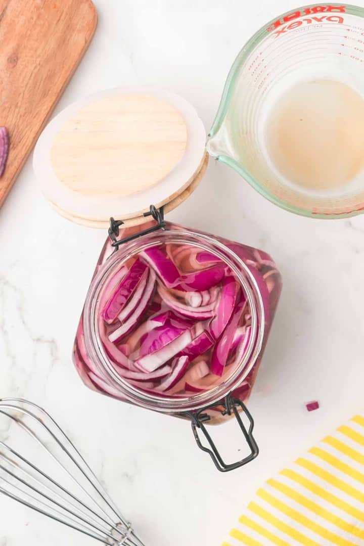 Pickled Red Onions — Bless this Mess