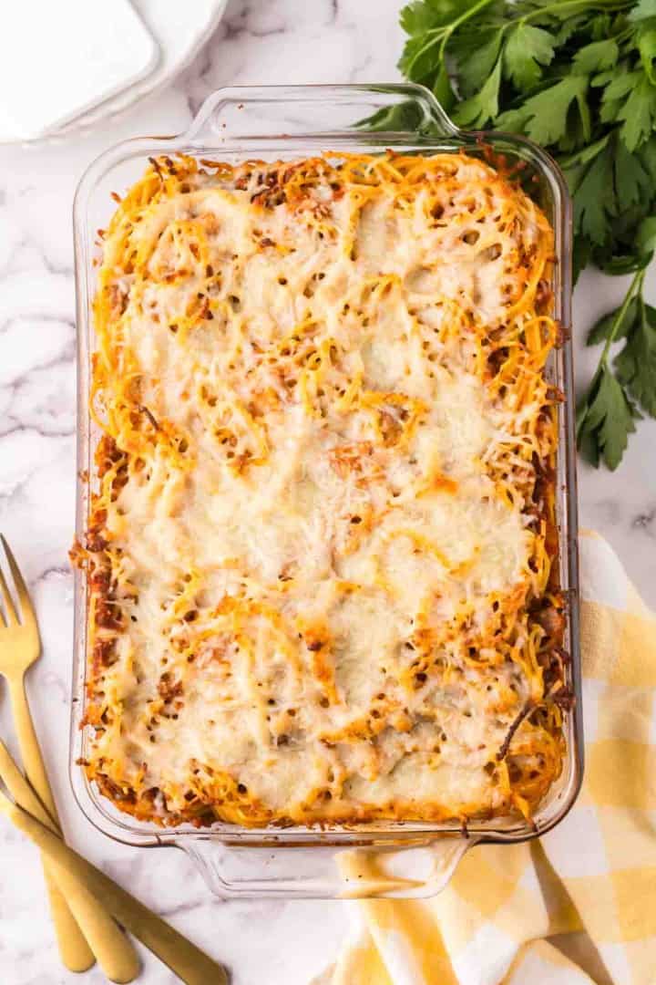 Baked Spaghetti — Bless this Mess