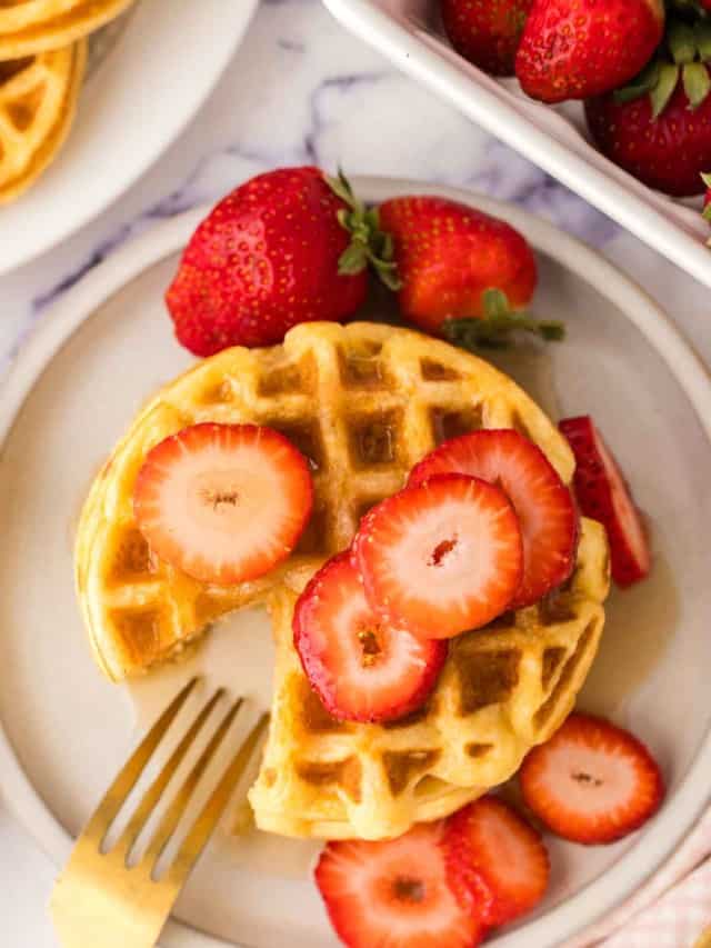 Homemade Cinnamon Waffles Recipe — Bless this Mess