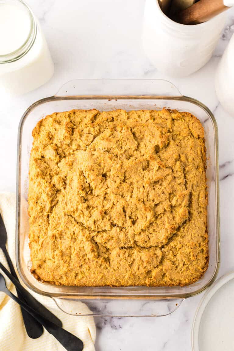 100% Whole Grain Cornbread Recipe | Honey Sweetened Cornbread