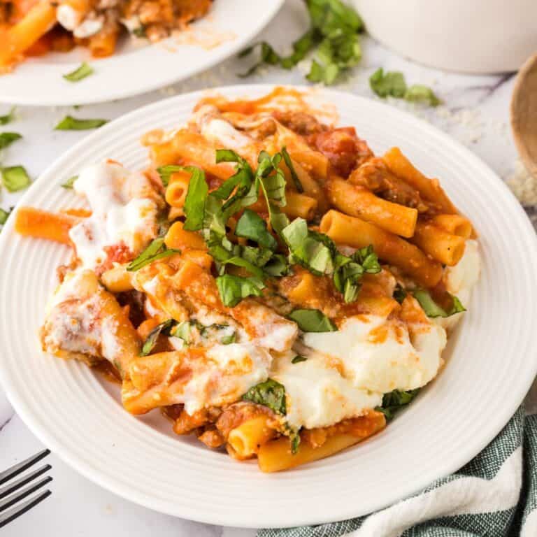 The Best One Pot Baked Ziti — Bless this Mess