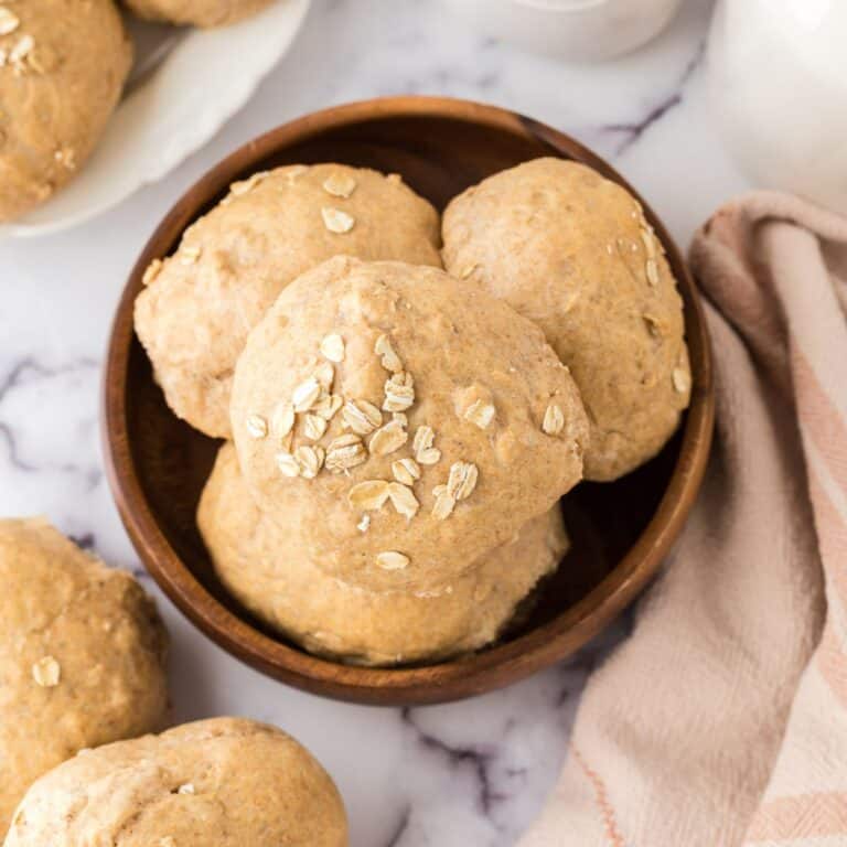 Light & Fluffy Whole Wheat Hamburger Buns Recipe — Bless this Mess
