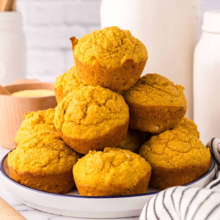 Fluffy Pumpkin Cornbread Muffins | Moist & Delicious Muffins Recipe