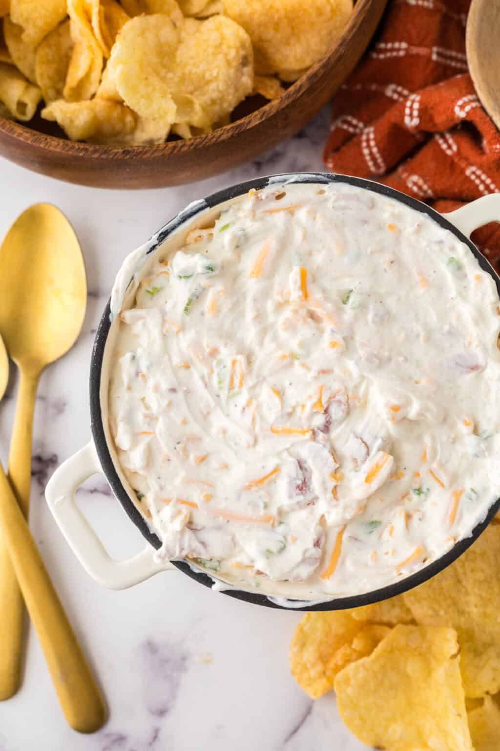Loaded Baked Potato Dip | Easy Homemade Chip Dip