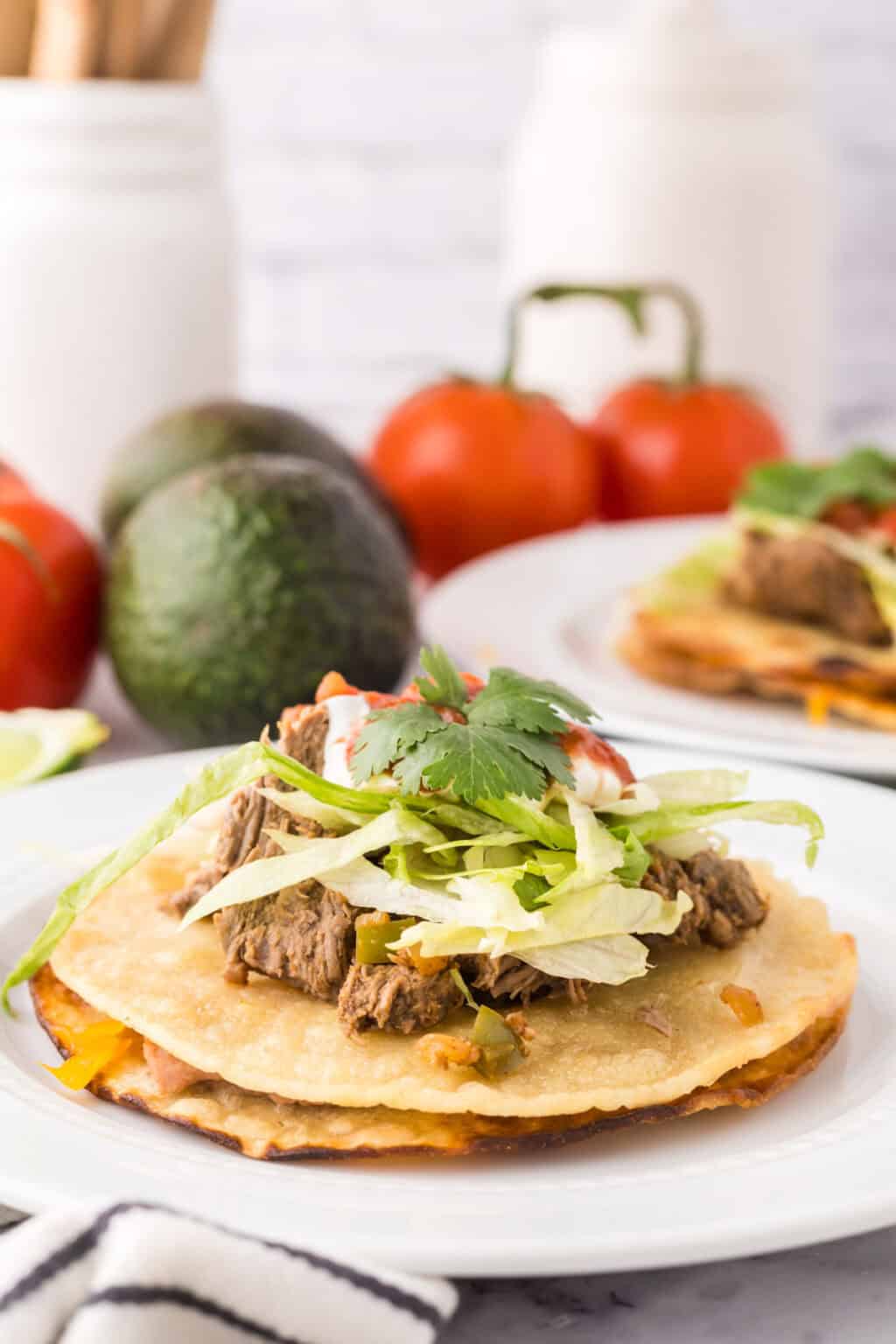 Ground Beef Tostada Recipe — Easy Ground Beef Tostada Recipe
