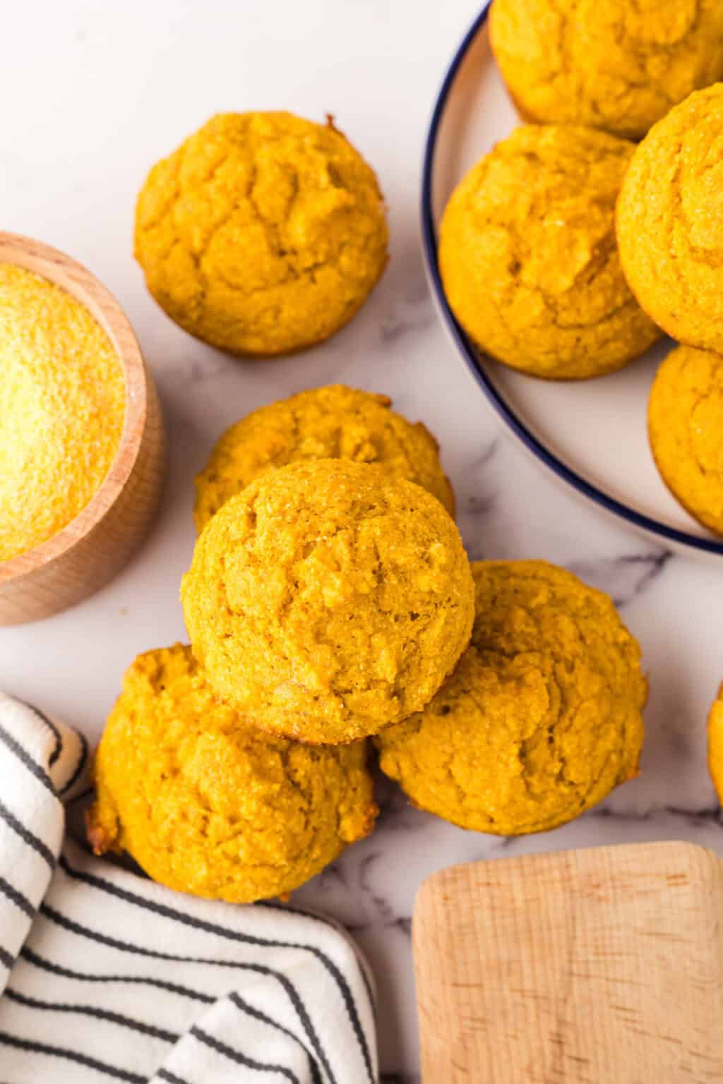 Fluffy Pumpkin Cornbread Muffins | Moist & Delicious Muffins Recipe