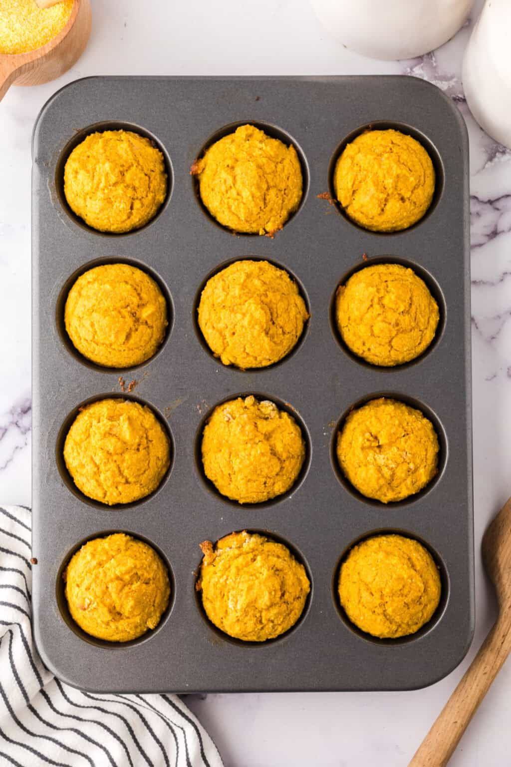 Fluffy Pumpkin Cornbread Muffins | Moist & Delicious Muffins Recipe
