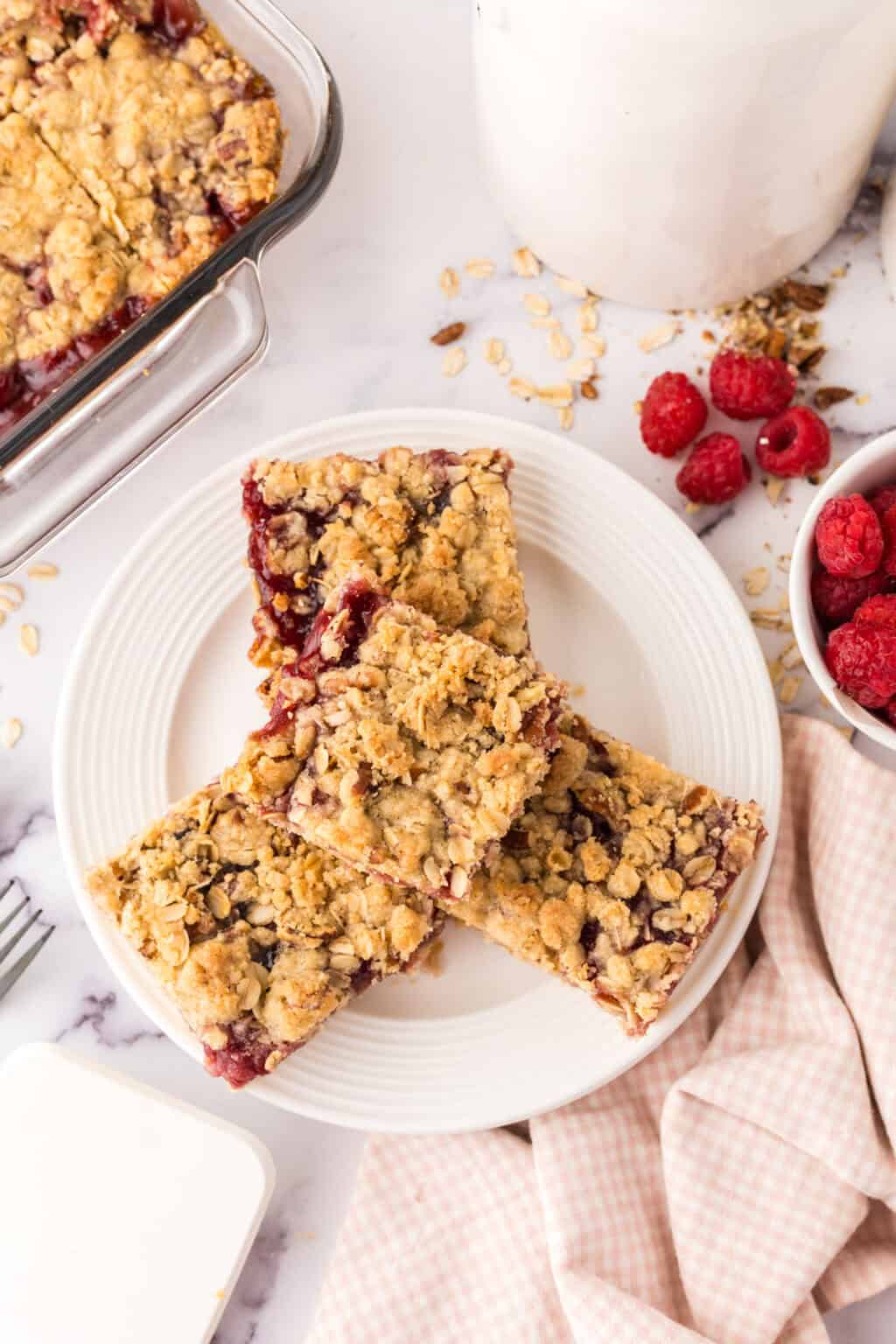 Raspberry Streusel Bars | Easy Raspberry Dessert Recipe