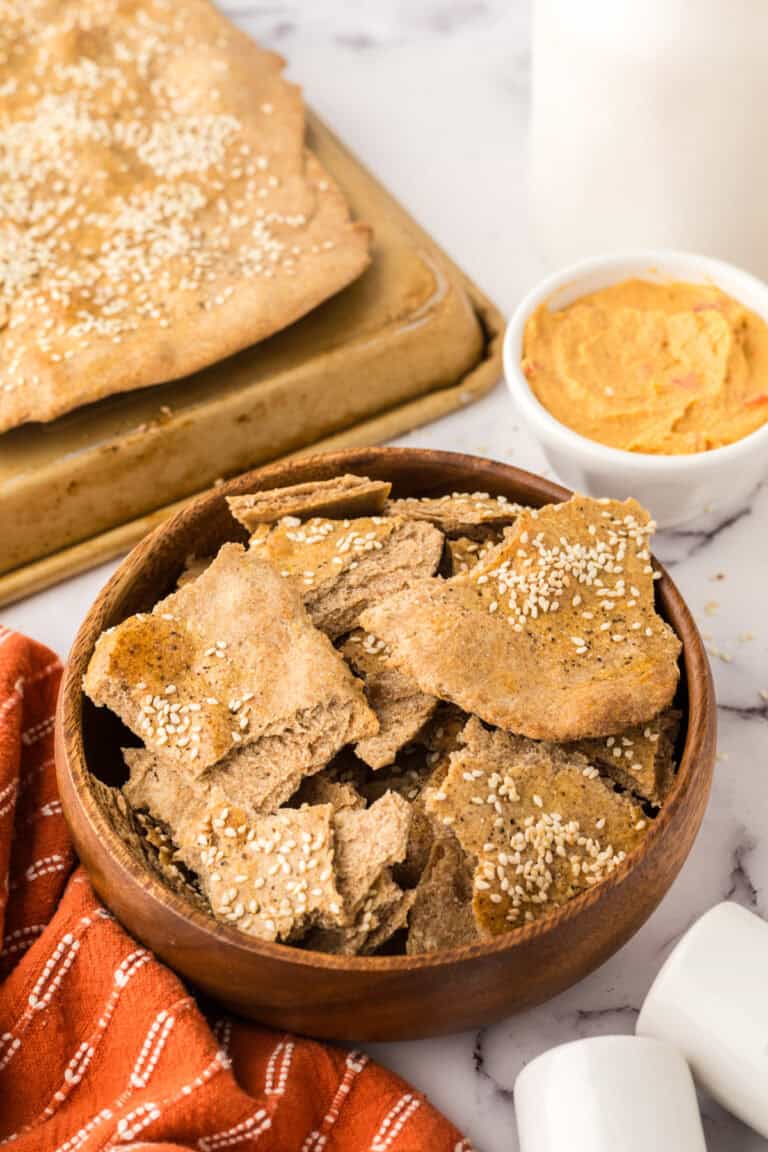 Simple Lavash Crackers — Bless this Mess