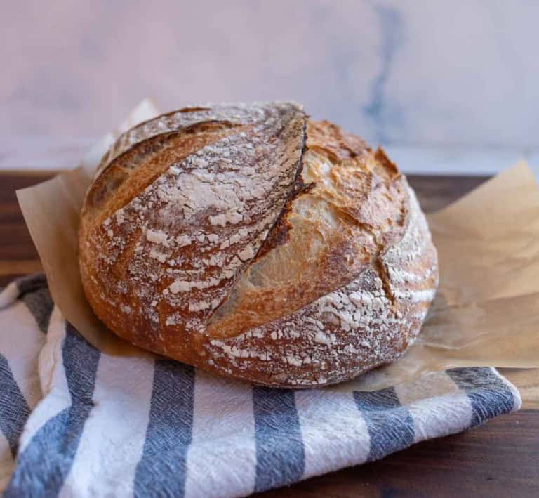 No Knead Sourdough Bread {Easy Beginner's Recipe} — Bless this Mess