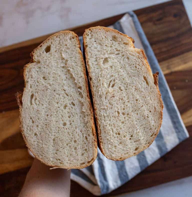 No Knead Sourdough Bread {Easy Beginner's Recipe} — Bless this Mess