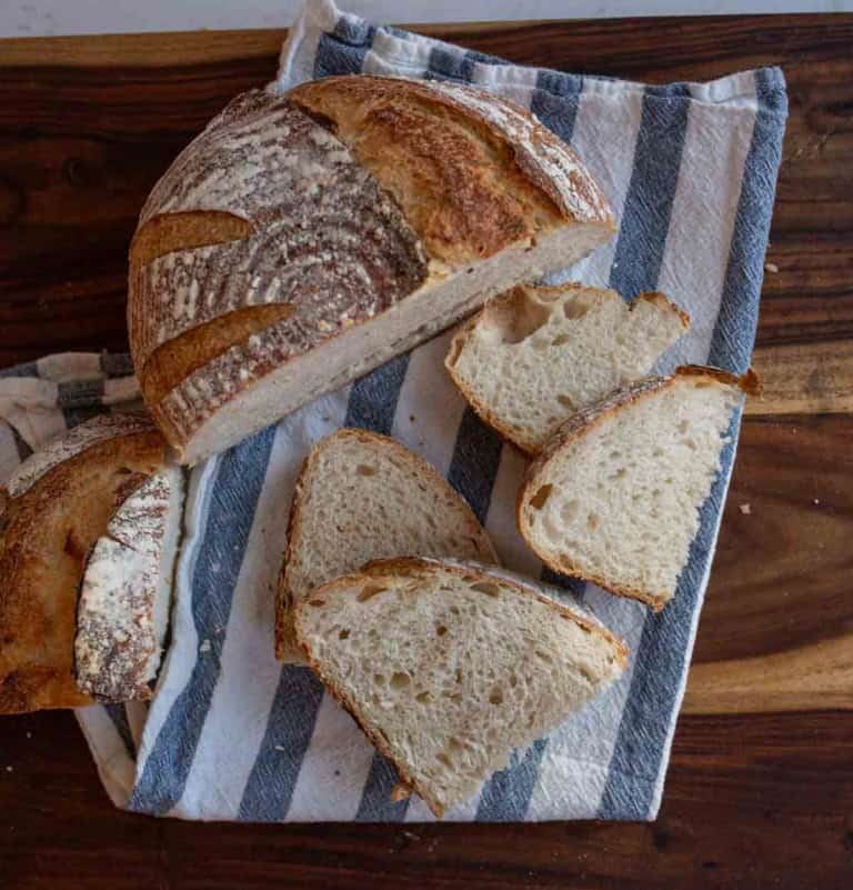 No Knead Sourdough Bread {Easy Beginner's Recipe} — Bless this Mess