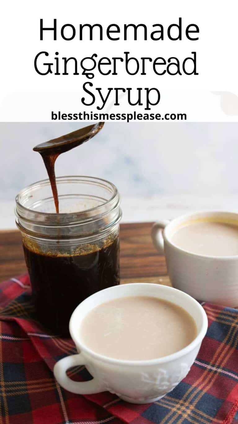 Homemade Gingerbread Syrup: Cozy Holiday in a Bottle — Bless this Mess