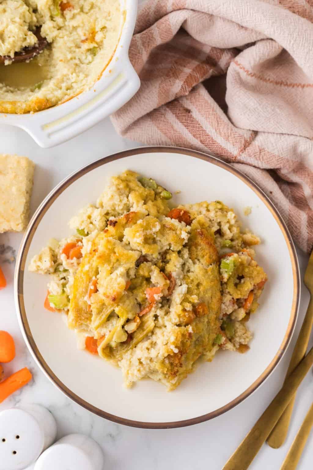 Southern-Style Cornbread Dressing (With Make-Ahead Tips) — Bless this Mess